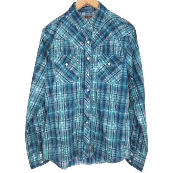 Wrangler | Tops | Wrangler Retro Snap Button Down Western Shirt | Poshmark